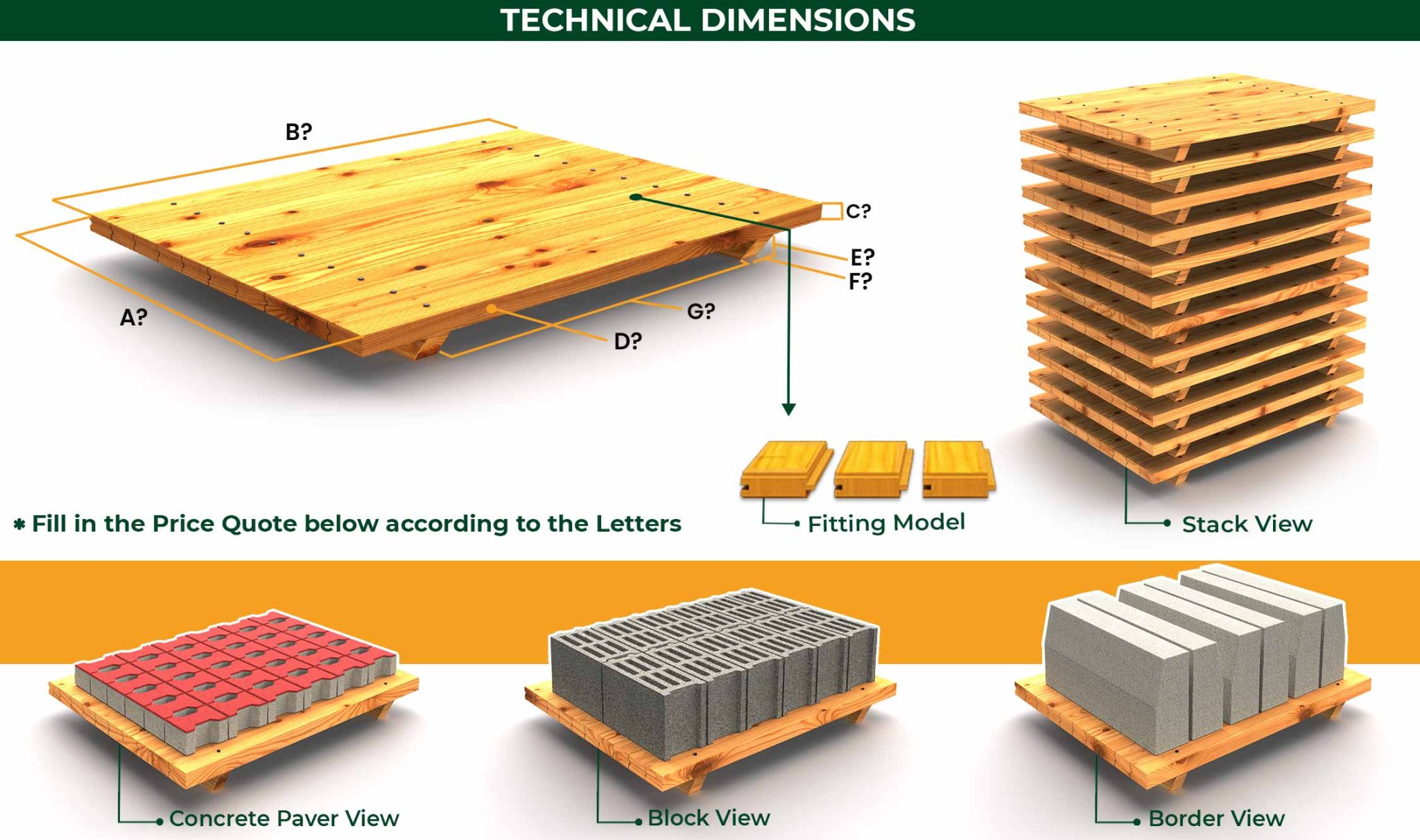 WOODEN PALLET WITH 2 RUNNERS - Mega Wooden Pallet